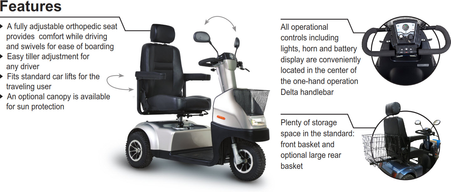 Afiscooter Breeze C3 - Afikim Mobility Scooter